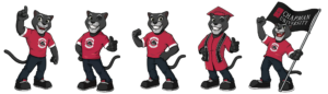 Pete the Panther Illustrated Mascot - Branding Toolkit