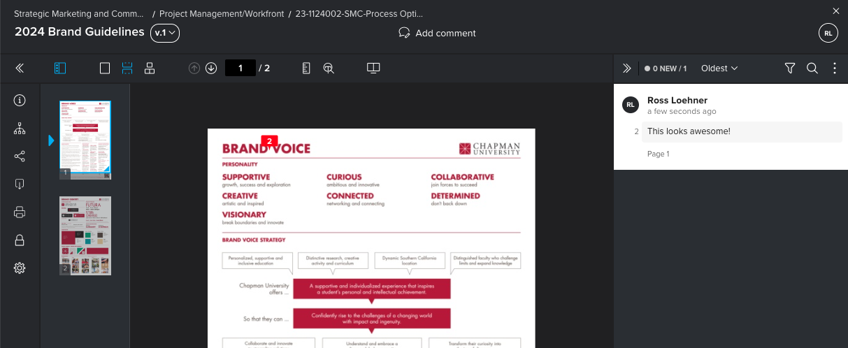 Getting Started: Proofing in Workfront - Branding Toolkit